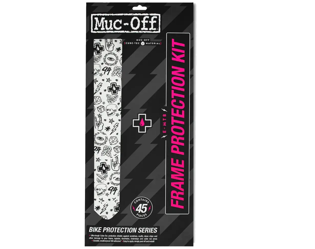 MUC-OFF Frame protector E-MTB kit - Runkosuoja-setti - Color: Punk